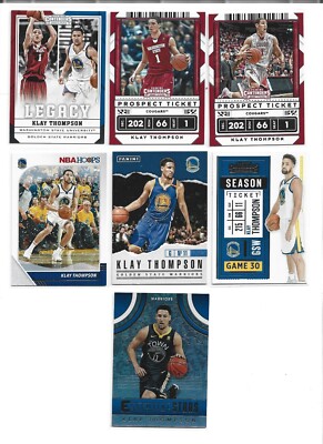 KLAY THOMPSON LOT (7) ESSENTIAL STARS, CONTENDERS DRAFT PICKS LEGACY ...