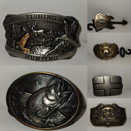 Men's Metal Alloy vintage Belt Buckles 1.5 Inch Western Buckle Hunting ...
