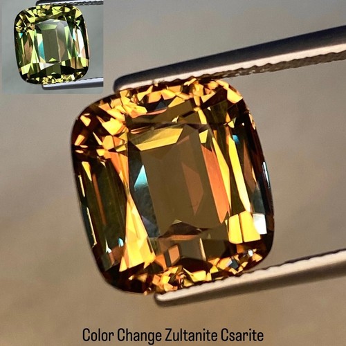 12.21CT Certified Natural Turkish Zultanite-Csarite Green to Red Color ...