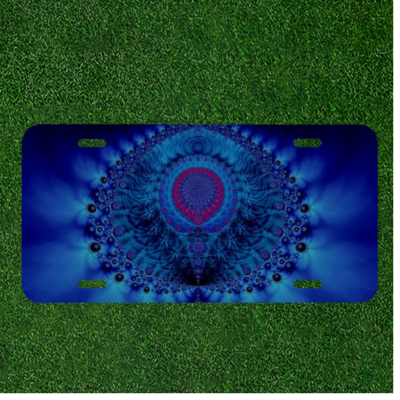 Creative Personalized Car License Plate With Digital Arts Fractals ...