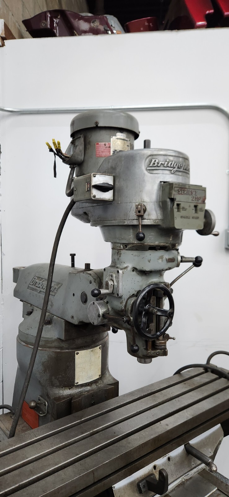 Bridgeport 2 HP Vertical Milling Machine 9x42 inch CLEAN | eBay
