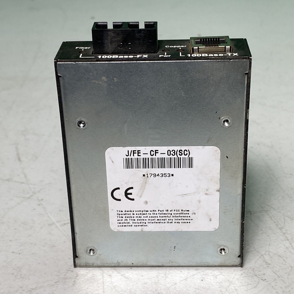 Transition Networks J/FE-CF-03 100Base-FX to 100Base-TX Media Converter ...