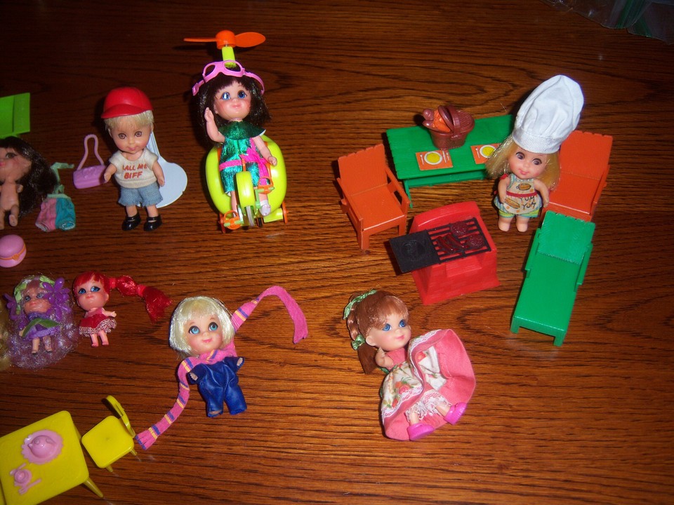 VTG LOT 14 RARE '60 Liddle Kiddles* RANDOM DOLLS Kiddle Accessories ...
