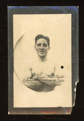 1923 Obsequio de los Cigarros Nacionales Cuban Boxing Peter Caula | eBay