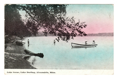 Lake Scene Lake Darling Alexandria Minnesota Divided Back Postcard ...