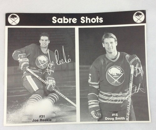 NHL 1986-87 Buffalo Sabre Shots Photo-Joe Reekie and Doug Smith | eBay