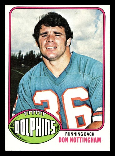 1976 Topps #134 Don Nottingham Near Mint Dolphins | eBay
