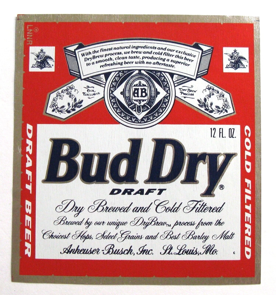 Budweiser Can Label