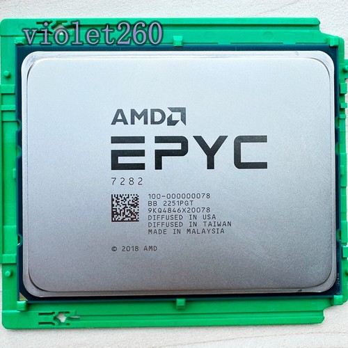 AMD EPYC 7282 cpu processor 16 cores 32 threads 2.8GHZ up to 3.2GHZ ...