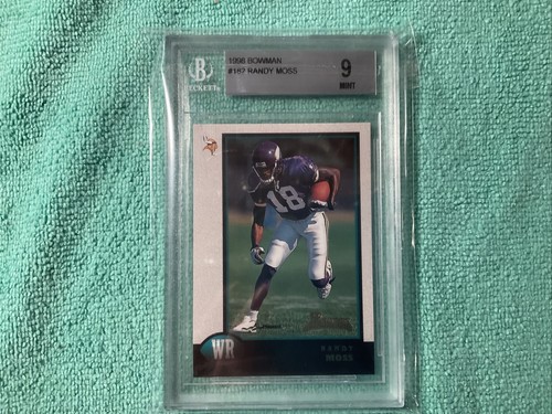 RANDY MOSS 1998 Bowman's ROOKIE Card Graded BGS 9 MINT | eBay