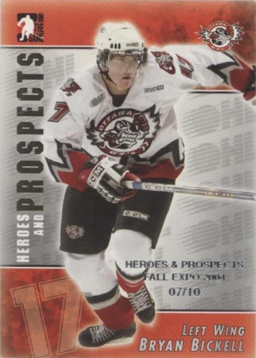 2004-05 In the Game Heroes and Prospects - Bryan Bickell #59 Heroes ...