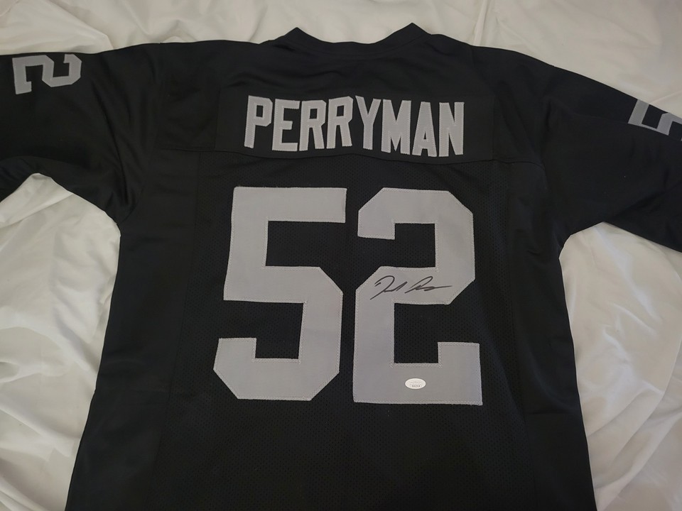 Denzel Perryman Signed Las Vegas Raiders Custom Football Jersey w/ BAS ...