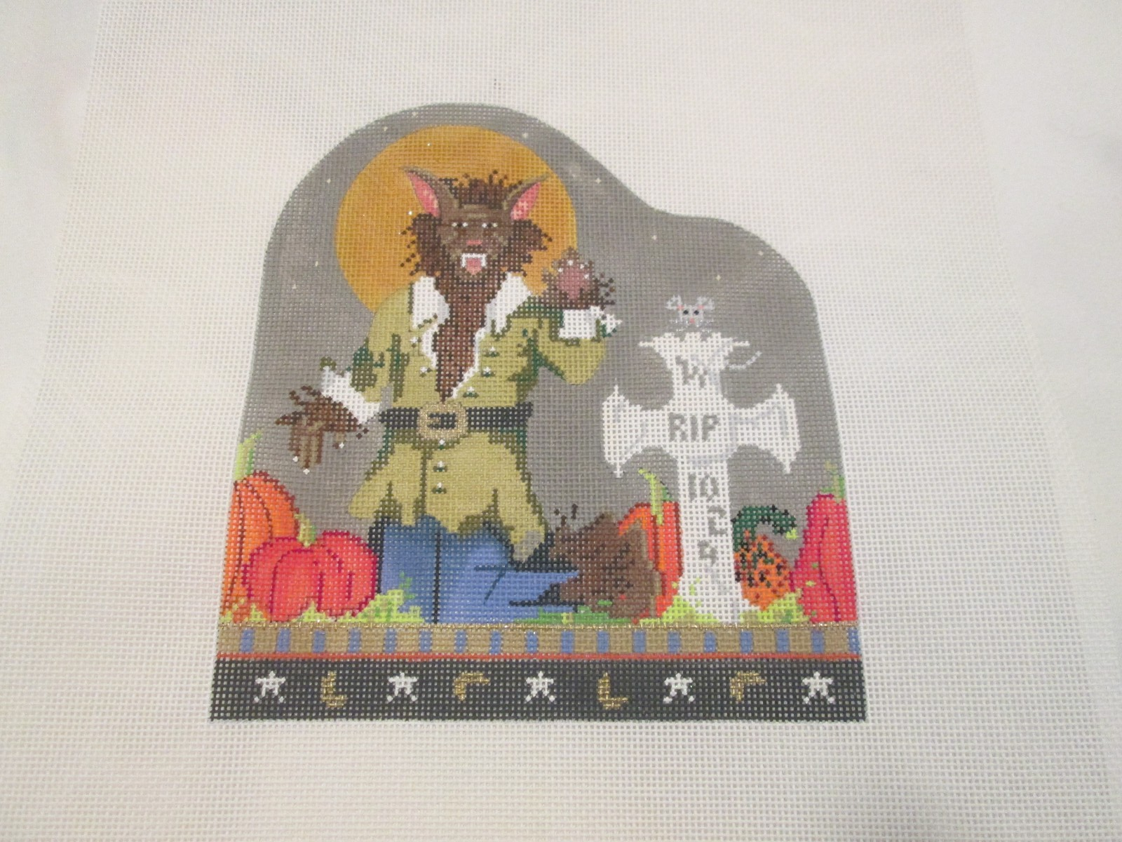 W HER WOLFF-KELLY CLARK-HANDPAINTED NEEDLEPOINT CANVAS | eBay