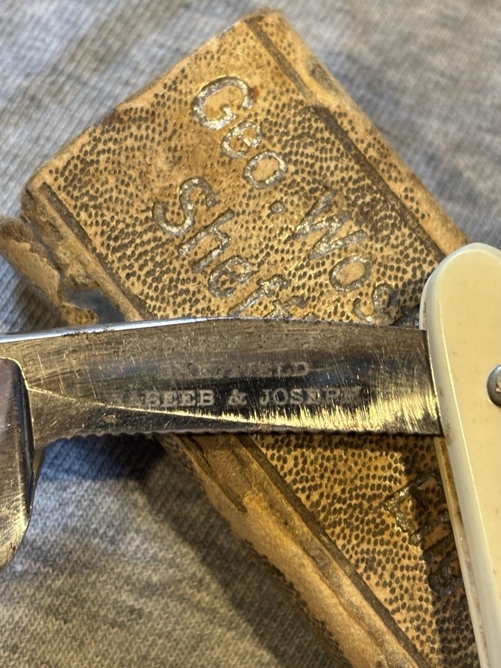 Lot Of 3 Vintage STRAIGHT RAZORS H Baker &Co, New York Razor Co, Habeeb ...