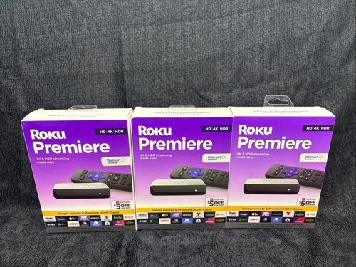 Three Unopened Boxes Roku premiere 4K & HDR(WALMART EXCLUSIVE) | eBay