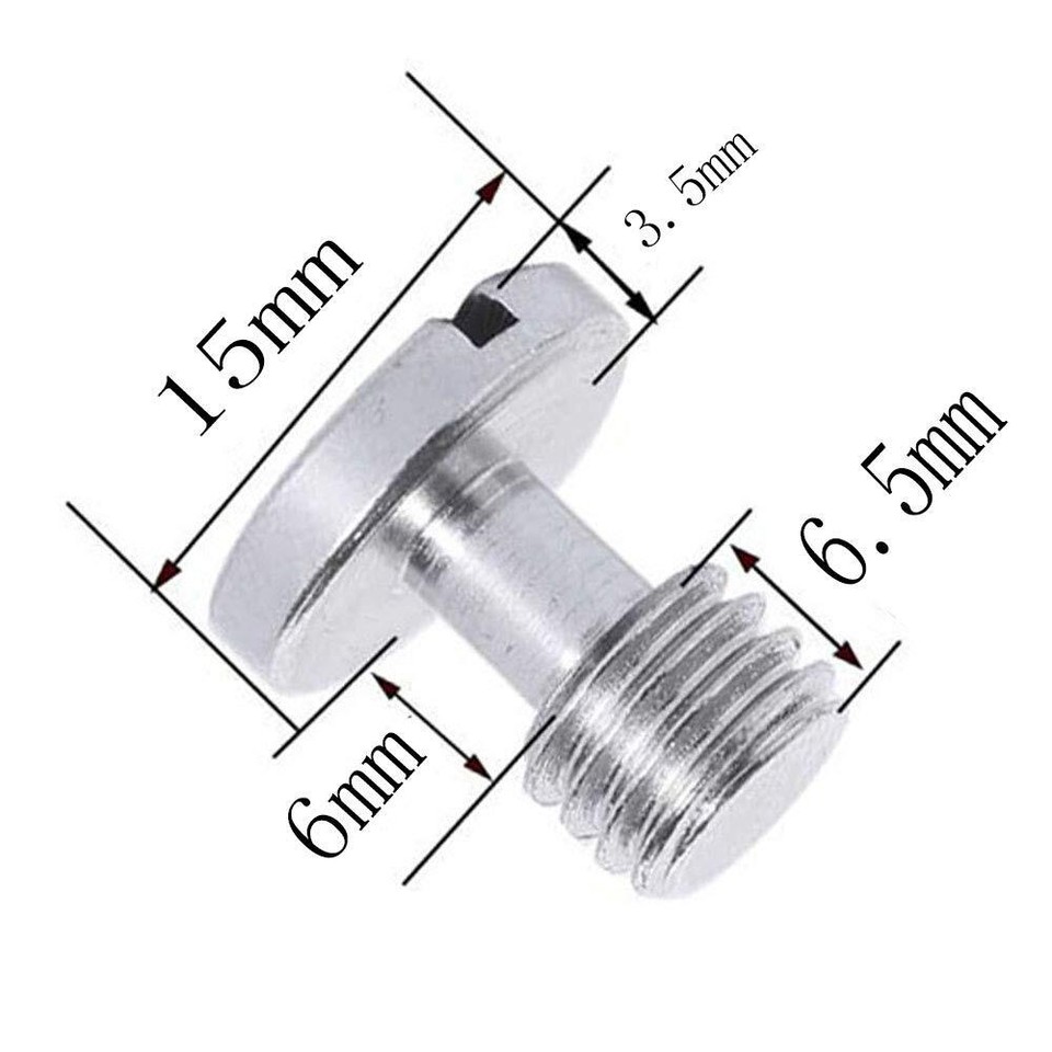 2pcs 3/8-16 Thread Stainless Steel Camera Fixing Screws Camera Tripod ...
