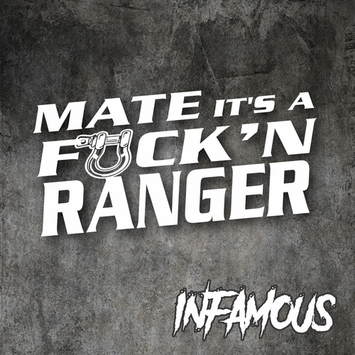 For Ford Ranger Sticker Decal Funny MUD 4x4 4WD Car Ute | eBay