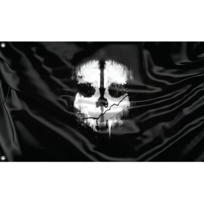 COD Ghost Face Flag Unique Design, 3x5 Ft / 90x150 cm size, EU Made | eBay