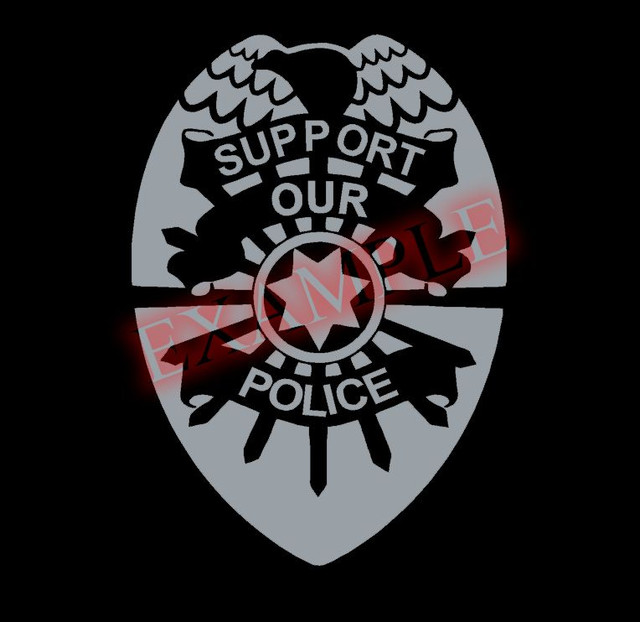 Support Our Police Vinyl Decal Sticker Law Enforcement Sheriff Window ...