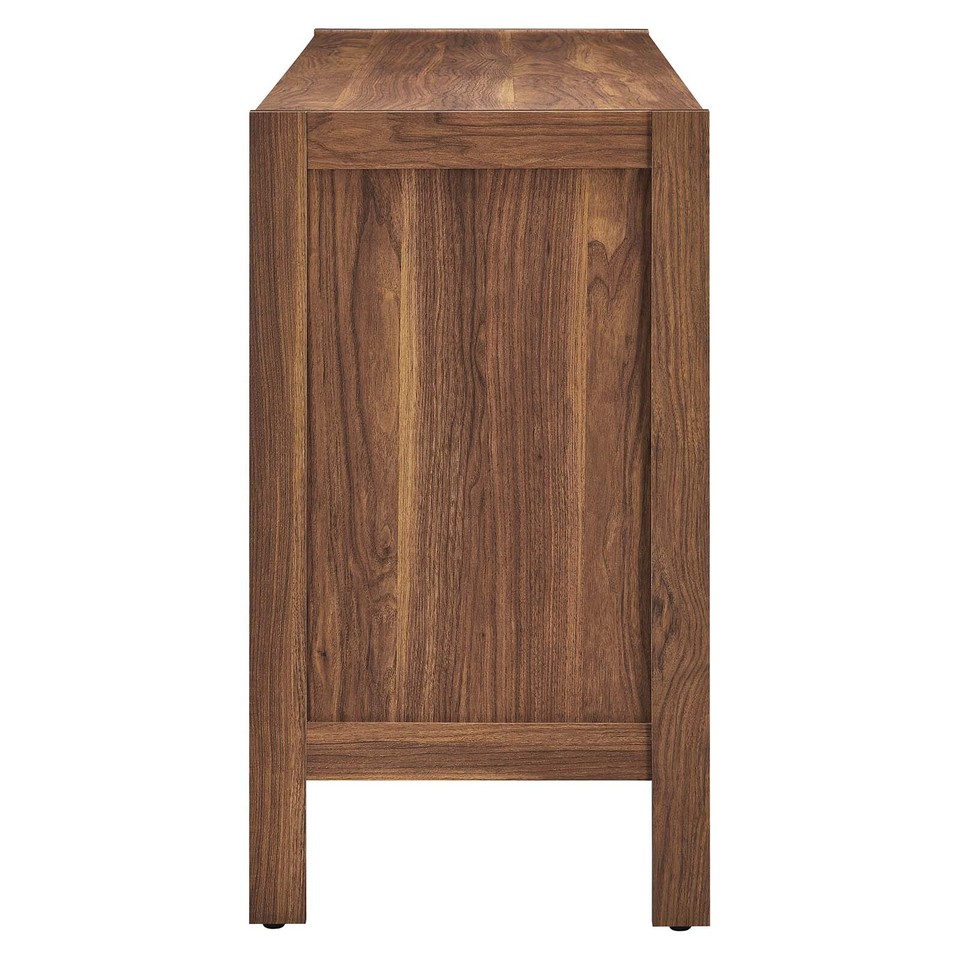 Modway Capri 65" Wood Grain Sideboard Storage Cabinet in Walnut | eBay
