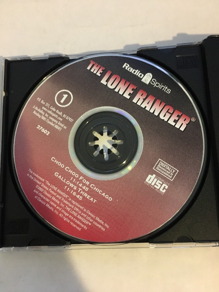 The Lone Ranger by Radio Spirits (2005, CD) 3 CDs Restored Old Time ...