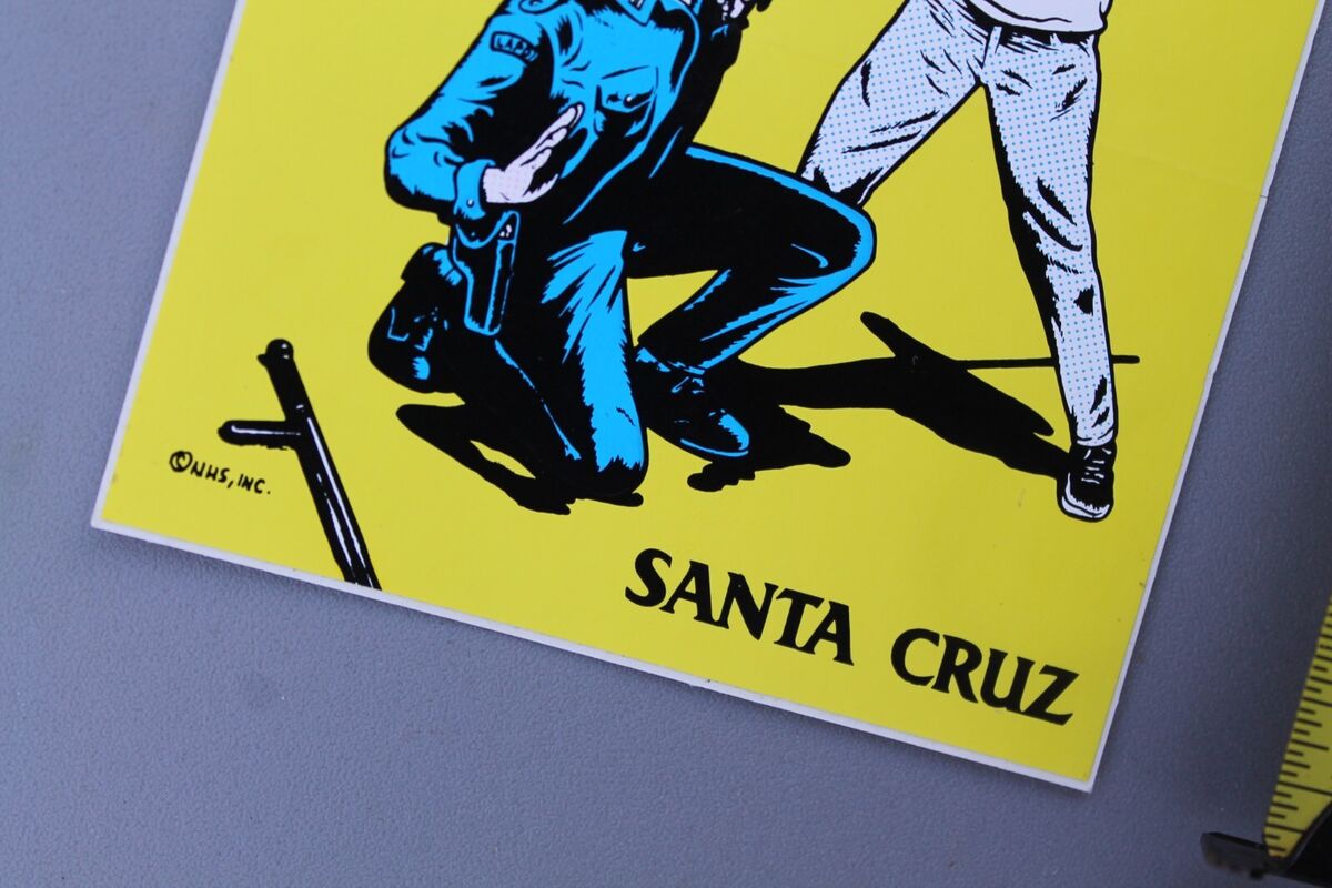SANTA CRUZ Skateboards Tom Knox Black Flag 80's GB Vintage SANTA CRUZ Skateboards Tom Knox Black Flag 80's GB Vintage