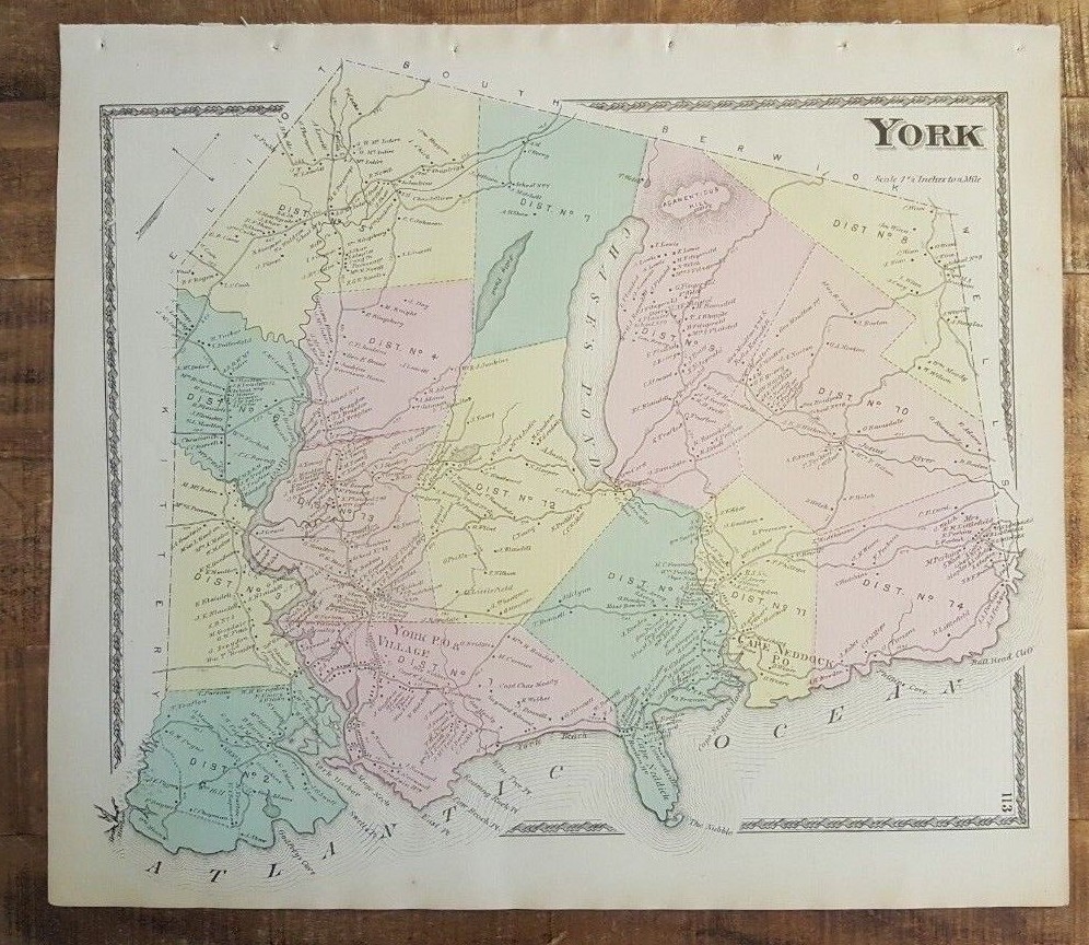 York Maine Map