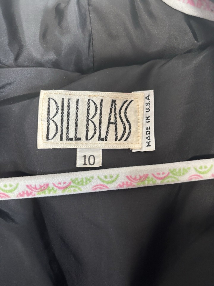Vintage Bill Blass Down Jacket Cocoon Comforter Coat Size 10 Purple ...