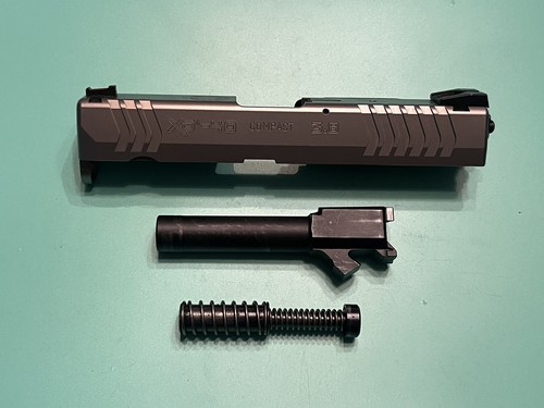 USED OEM SPRINGFIELD ARMORY XDM 40 3.8” STAINLESS SILVER SLIDE BARREL ...