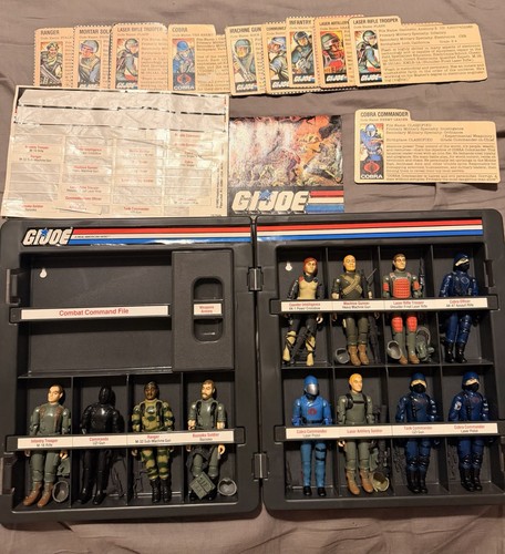 1982 GI Joe Lot ARAH Collector Case straight arm file cards | eBay