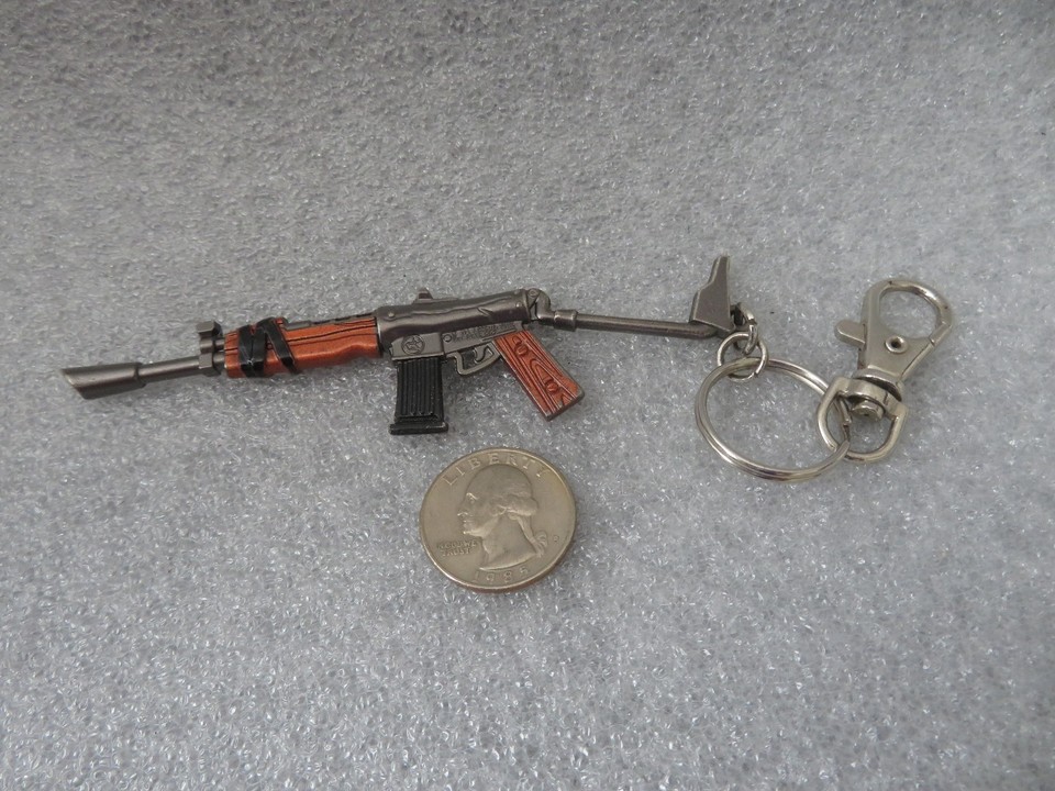 Mini gun Assault Rifle full metal keychain toy gift | eBay