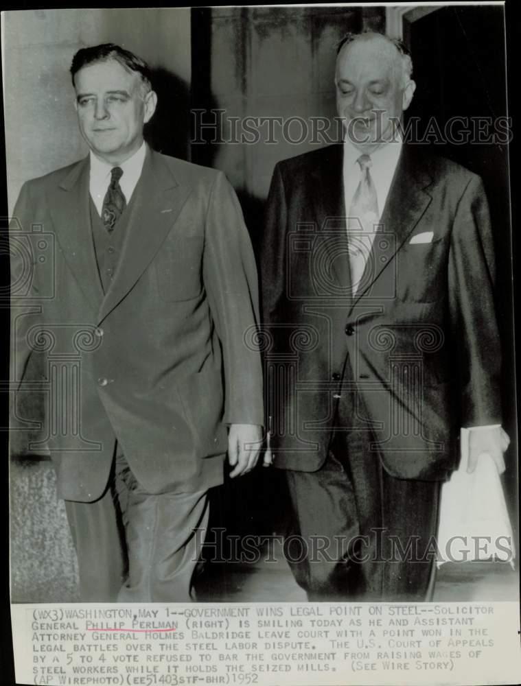 Philip Perlman Philip Perlman And John W Davis Walking Framed Print By