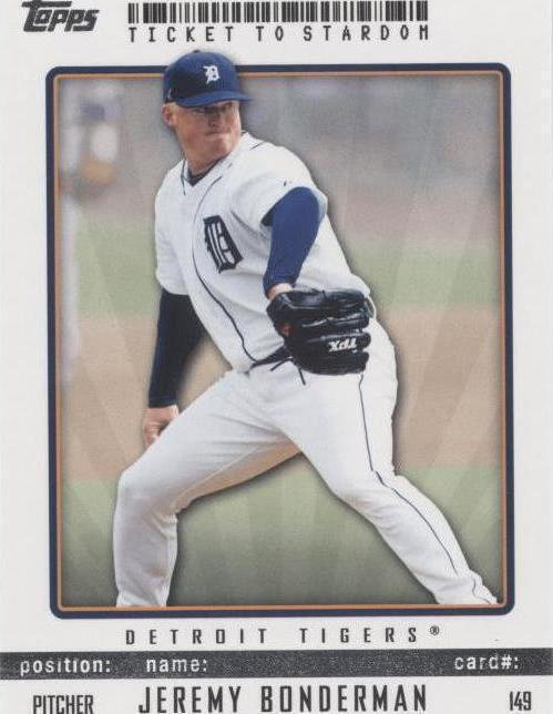 2009 Topps Ticket To Stardom - Jeremy Bonderman #149 for sale online | eBay