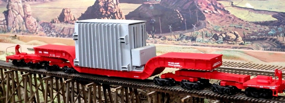 SUPER BIG DEPRESSED FLAT CAR WITH LOAD | eBay