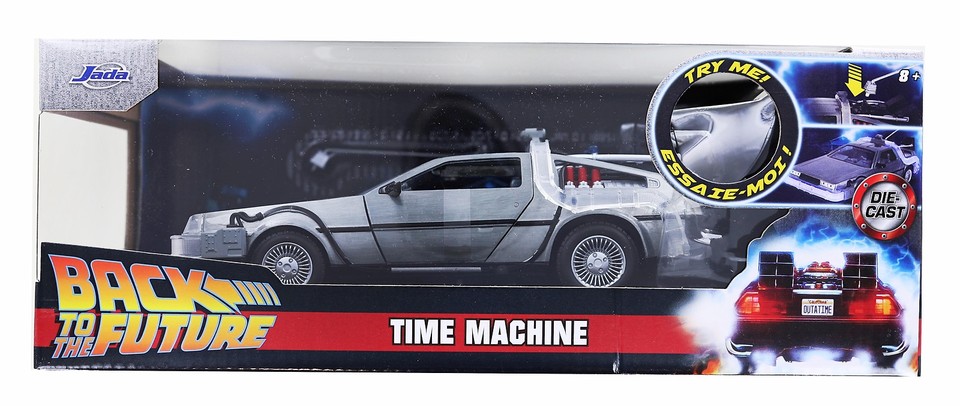 Back To The Future Time Machine Light-Up 1:24 Die Cast Vehicle ...