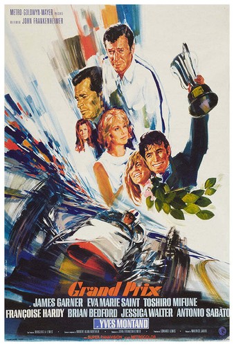 Grand Prix - James Garner - 1966 - Vintage Racing Movie Poster | eBay UK