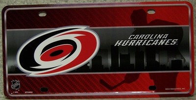 NHL Aluminum License Plate Carolina Hurricanes NEW | eBay