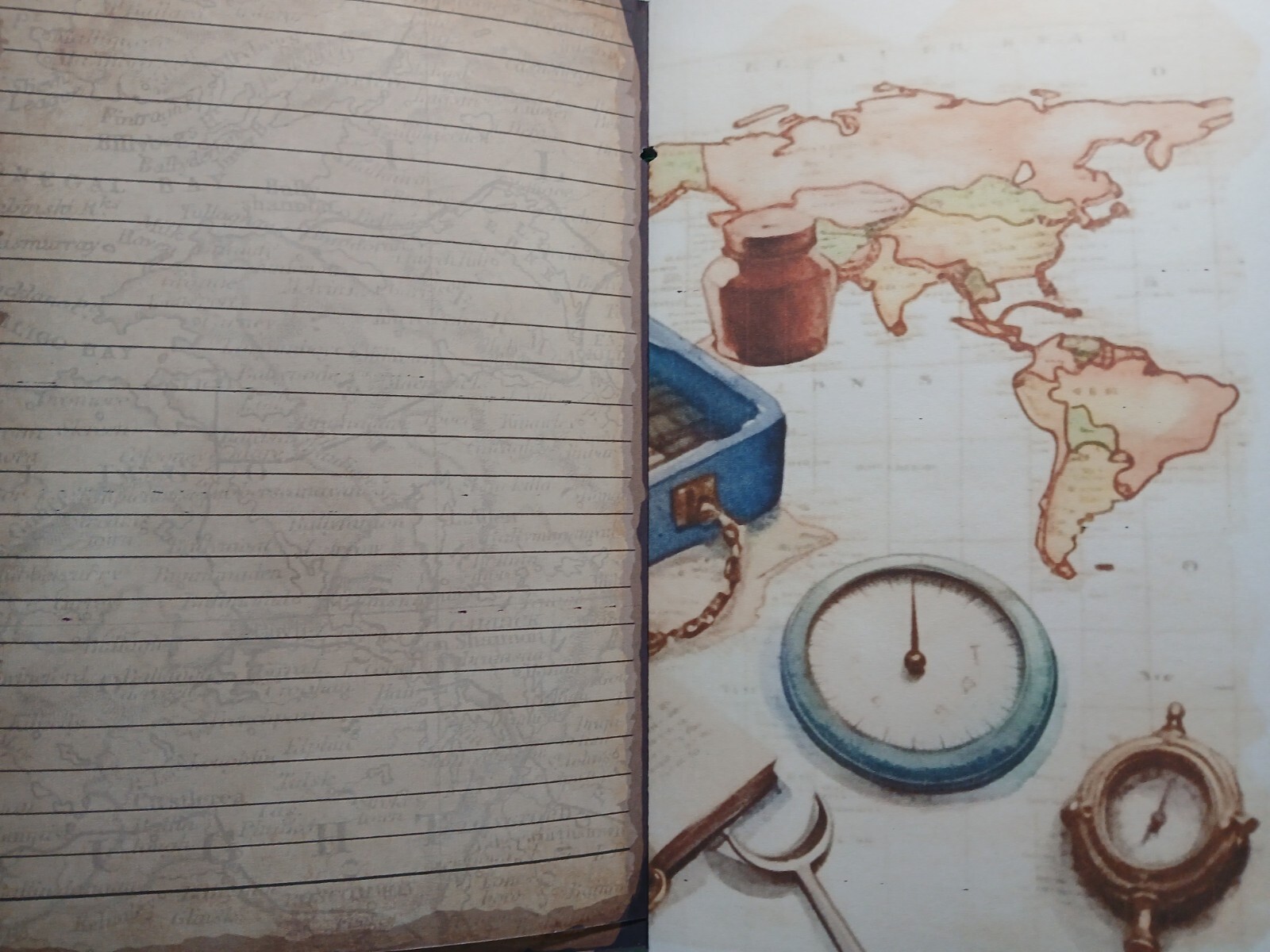 Junk Journal Booklet "WORLD TRAVELER 2" Travel Journal Ephemera | eBay