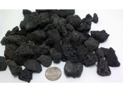 10# MEDIUM LAVA ROCK BLACK .5"-1" (AMERICAN FIREGLASS INC - LAVA-M-10 ...