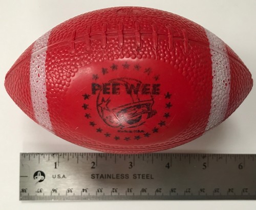 Vtg 1960 s Dime Store PEE WEE FOOTBALL Rubber Blue Bird USA 5 1/2" | eBay