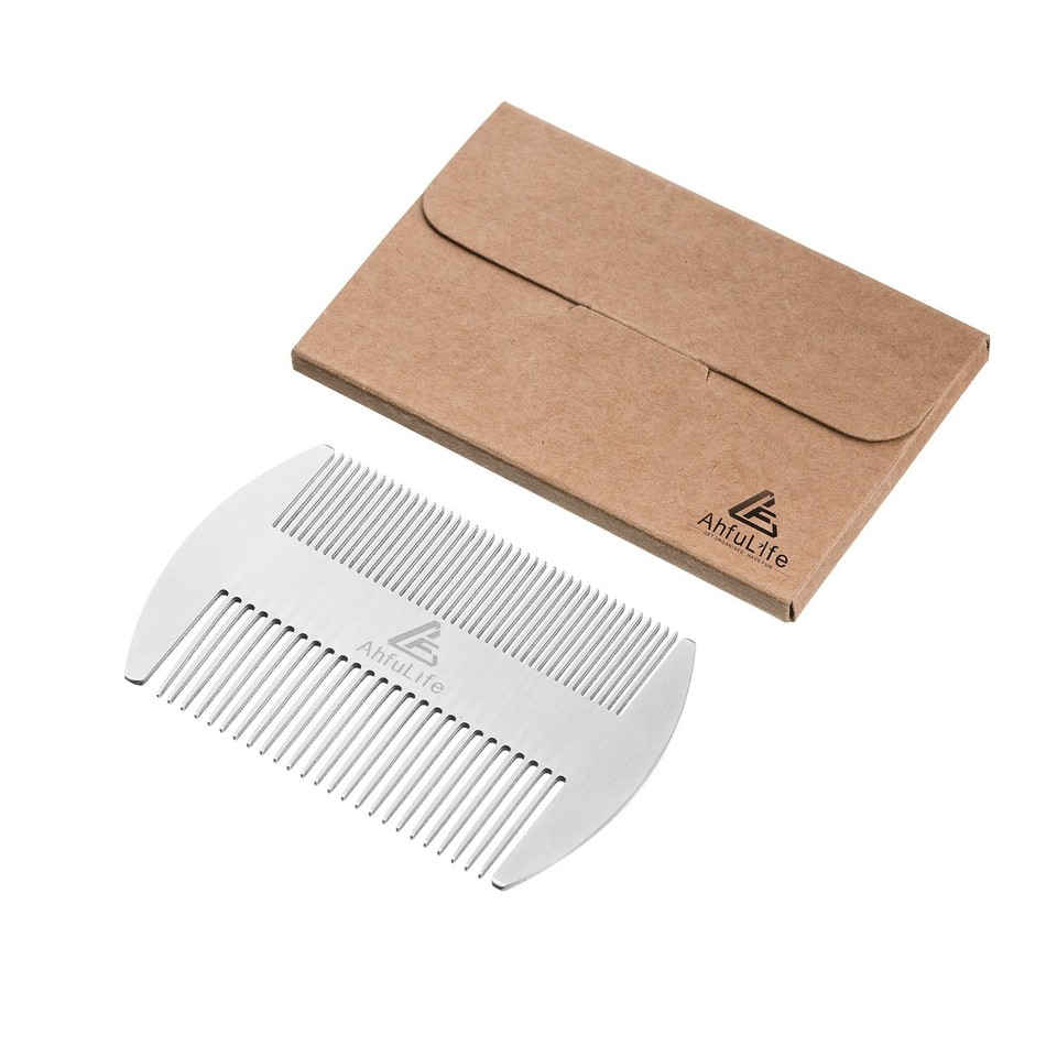 Metal Hair&beard Comb Edc Credit Card Size Comb For Wallet And Pocket ...