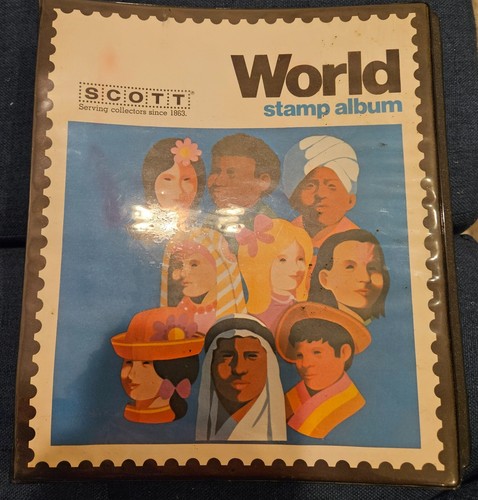 Scott World Postage Stamp Album 1977 with some stamps | eBay