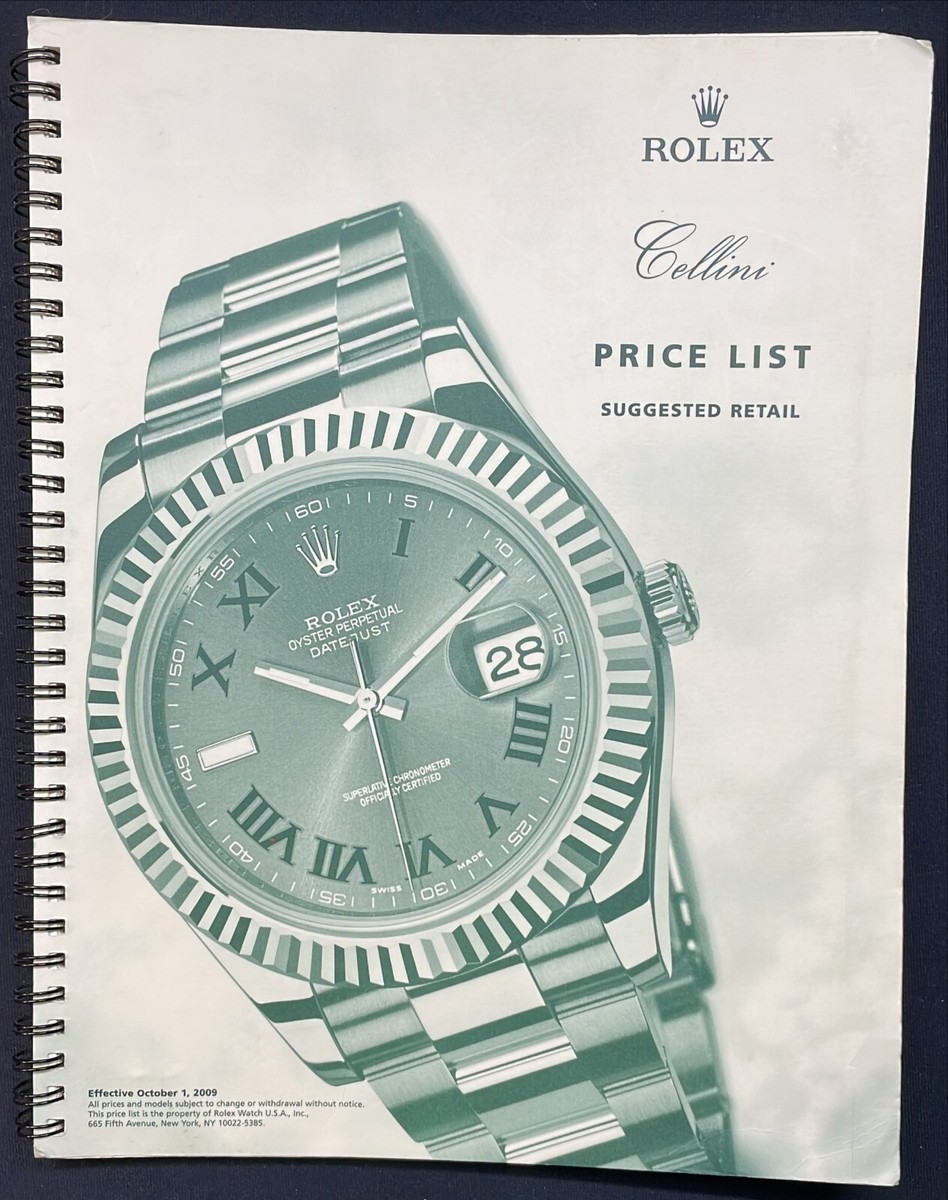 Rolex Datejust Price List