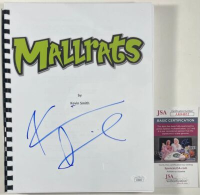 Kevin Smith Signed Mallrats Complete Movie Script Autograph Silent Bob ...