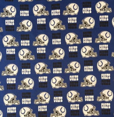 NFL Indianapolis Colts Blue Cotton Fabric | eBay