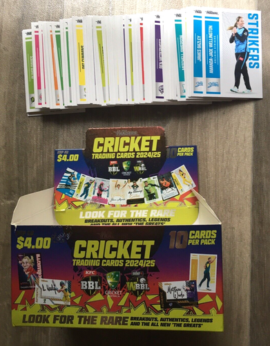 CRICKET TRADING CARDS BULK LOT x120 & DISPLAY BOX CA TRADERS 2024 NEW ...