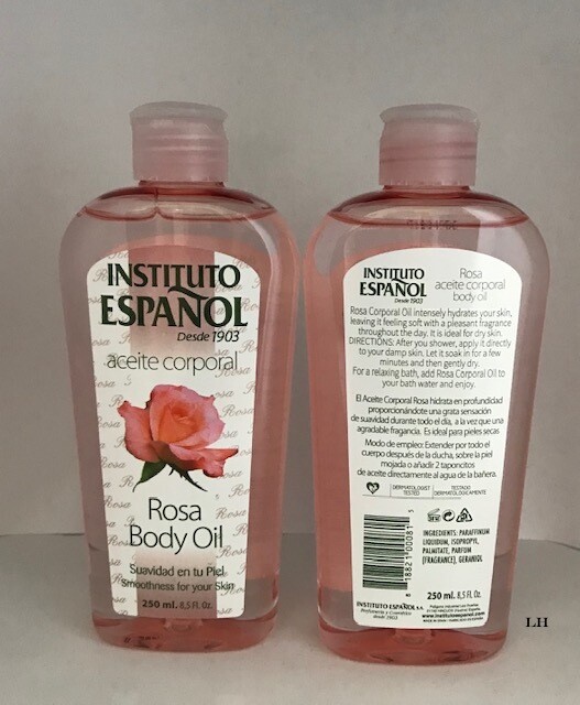 ACEITE CORPORAL ROSA BODY OIL INSTITUTO ESPANOL 8.5 OZ ( 2 PACK ...