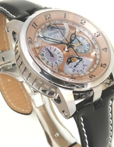 CITIZEN Campanola 502 9800-T010067 TA Solar radio Watch wristwatch SS ...