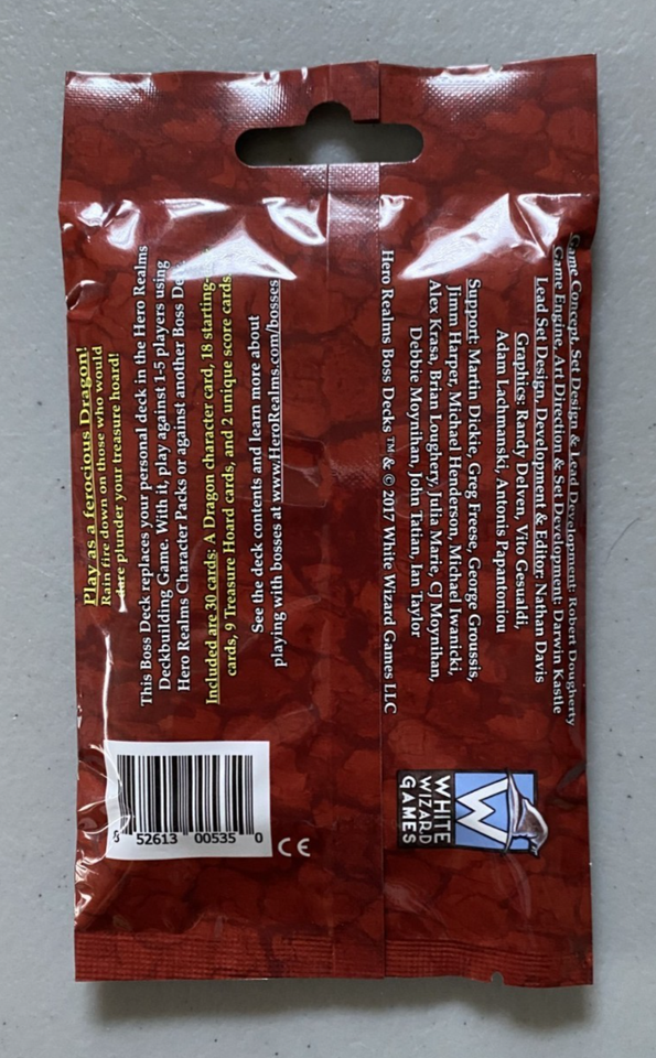 Hero Realms Expansion Dragon Boss Deck White Wizard Games New! | eBay