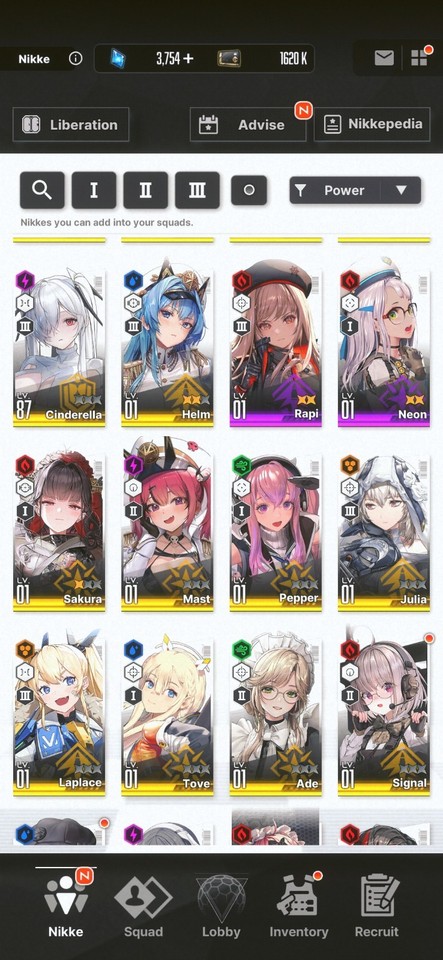 Nikke Starter Account 36 ssr. Both Asukas, Rei, Grave, Cinderella ...